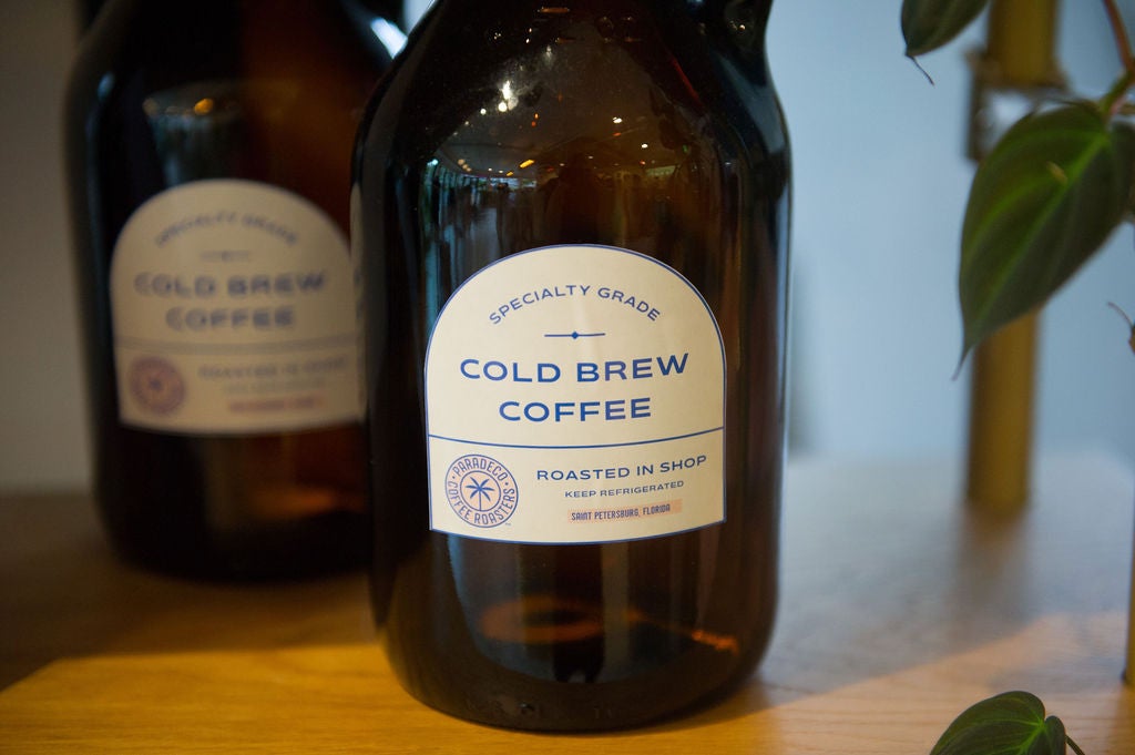 64oz Cold Brew Growler large | Paradeco Coffee Roasters Mobile Ordering ...